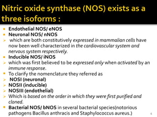 Role of nitric oxide in cell signaling | PPTX