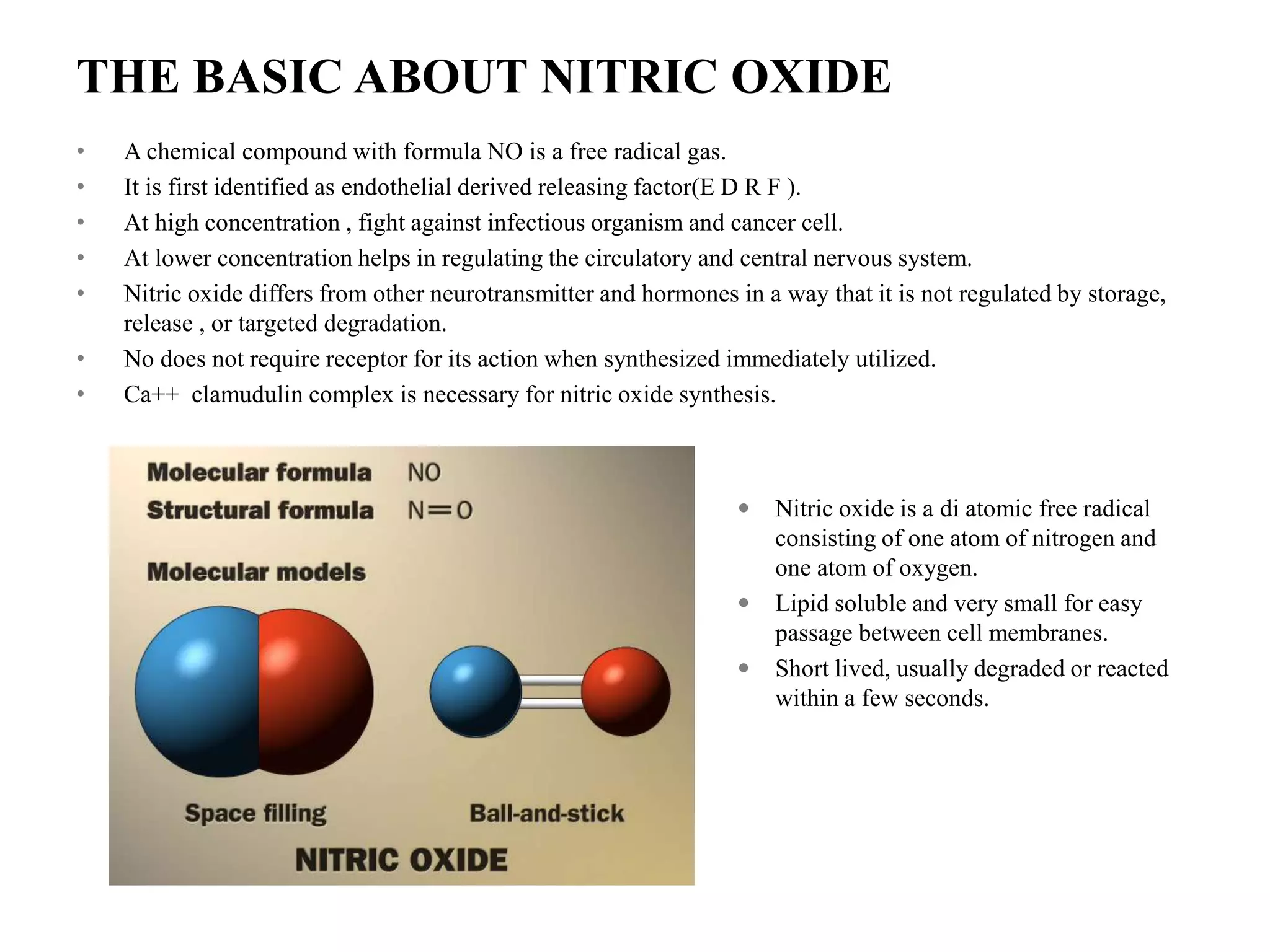Nitric Oxide Molecular Formula