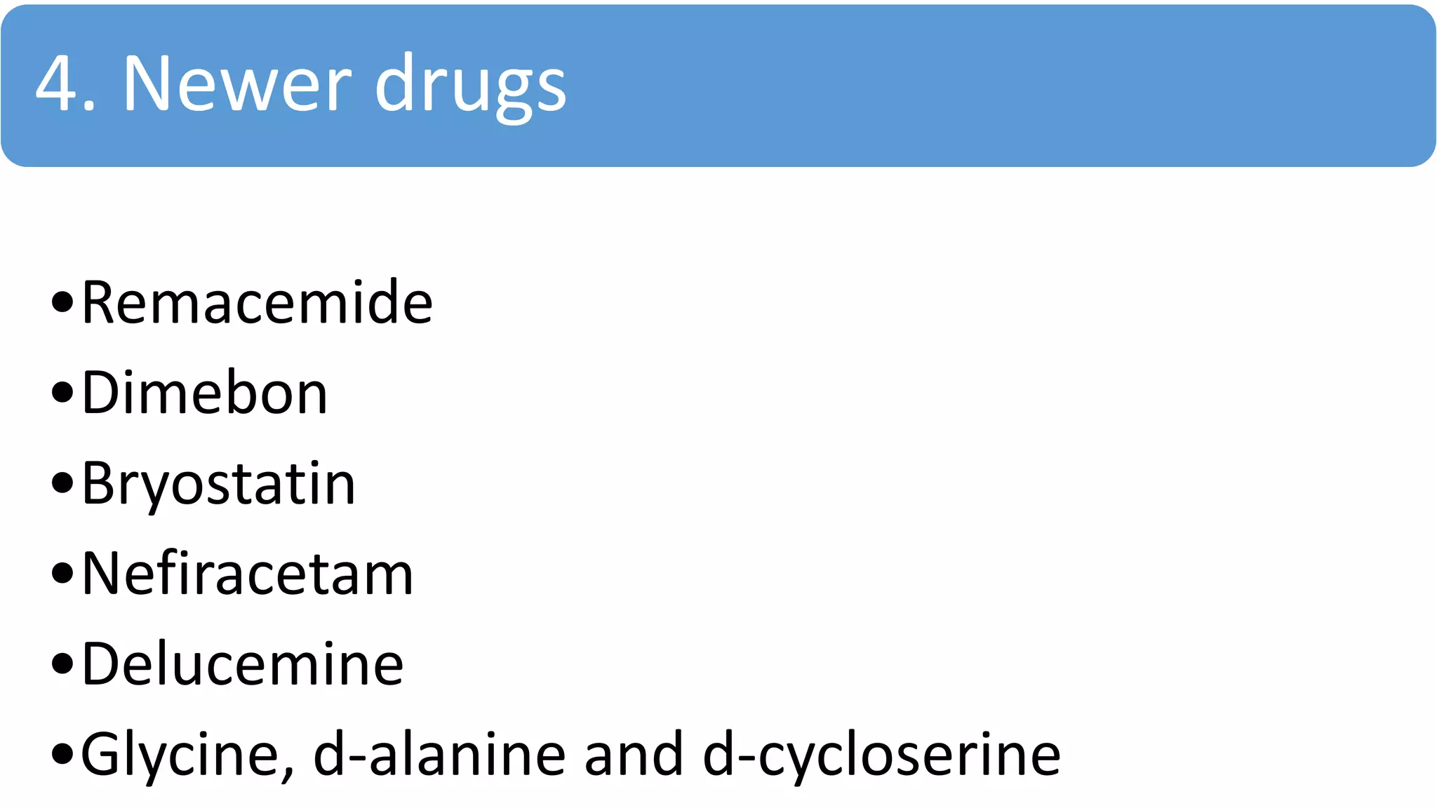 Role of nmda receptors and drugs affecting it | PPTX