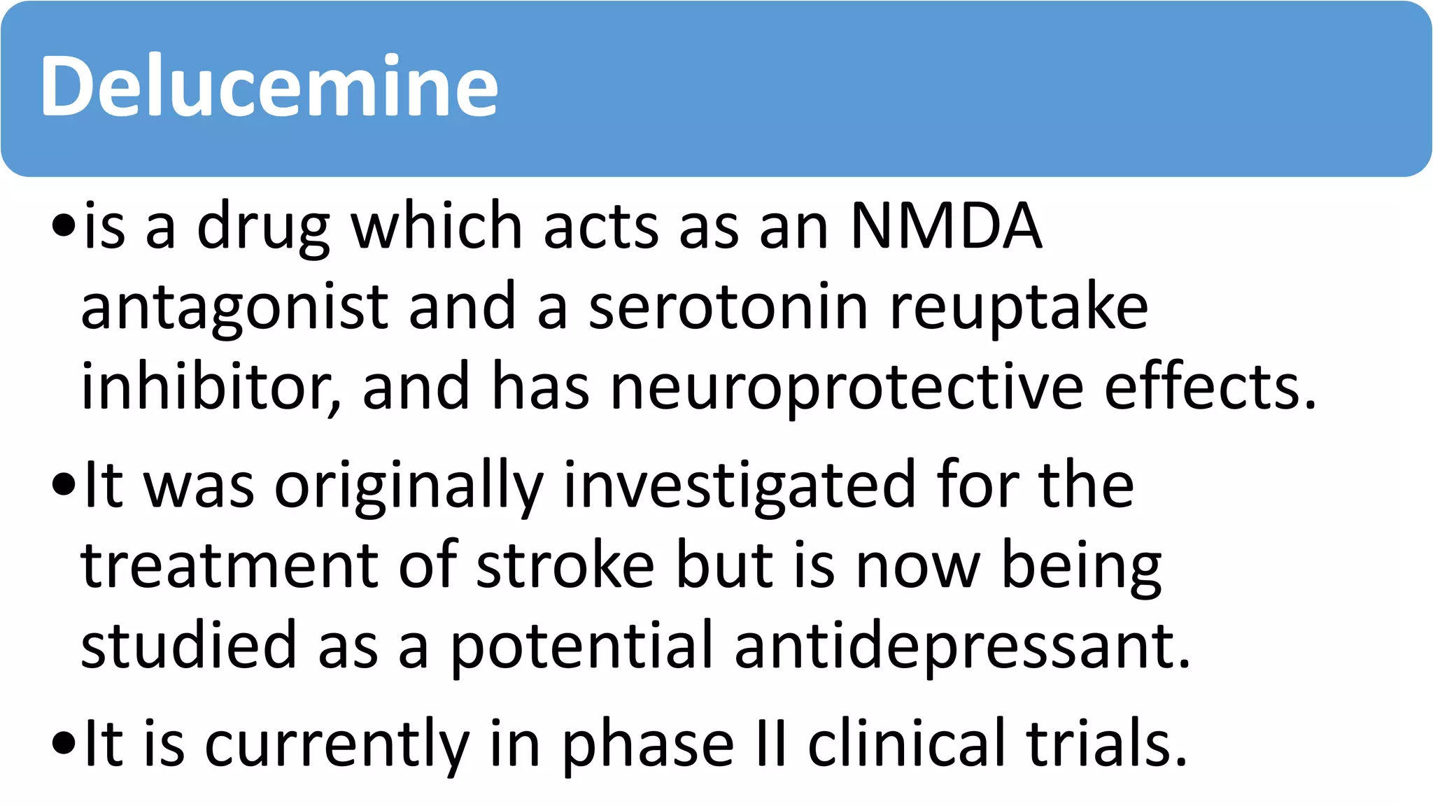 Role of nmda receptors and drugs affecting it | PPTX