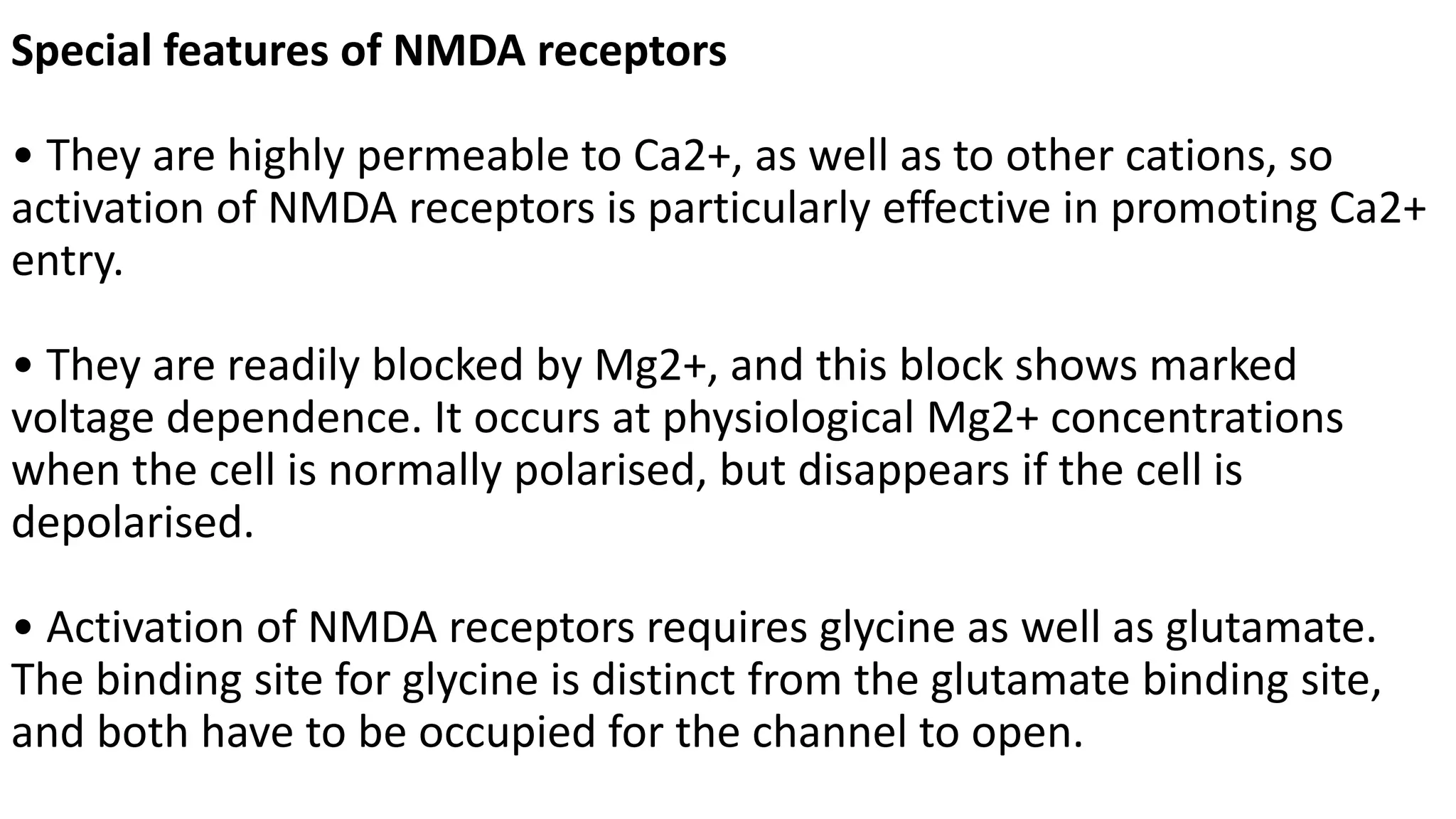 Role of nmda receptors and drugs affecting it | PPTX
