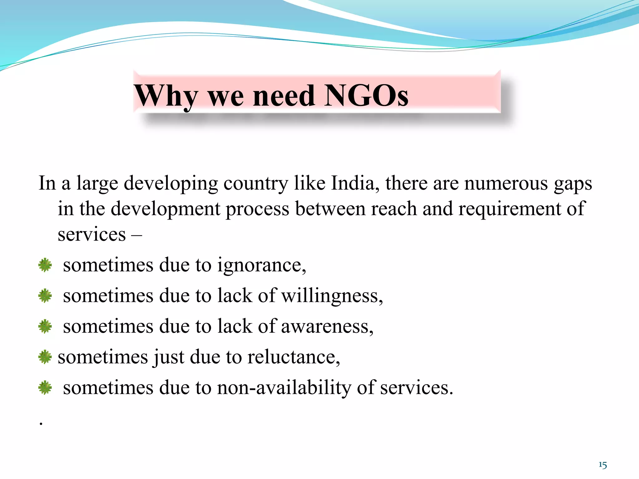 Role of non-governmental organizations (NGOs) in rural development | PPT