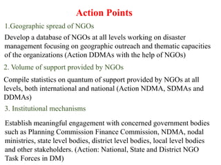 Role of non government organizations in disaster management | PPTX