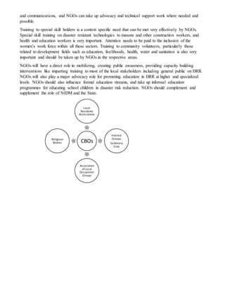 Role of non government organizations in disaster management | DOCX