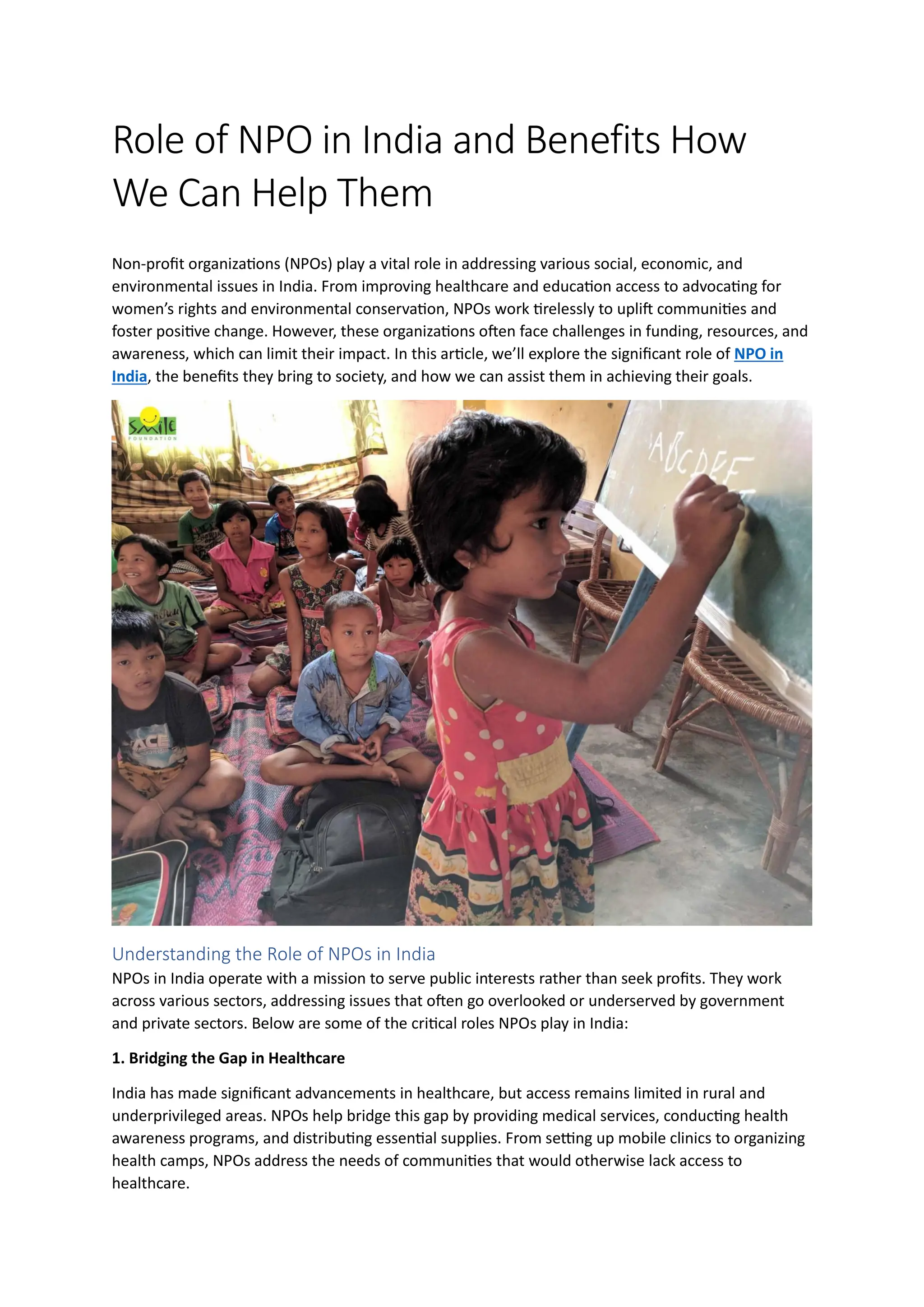 Role of NPO in India and Benefits How We Can Help Them.pdf