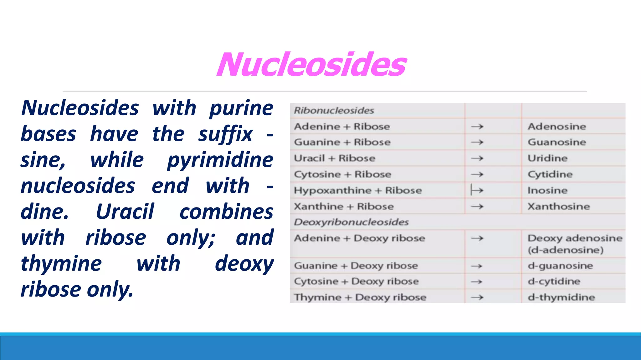Role of nucleotides in infant formula | PPTX