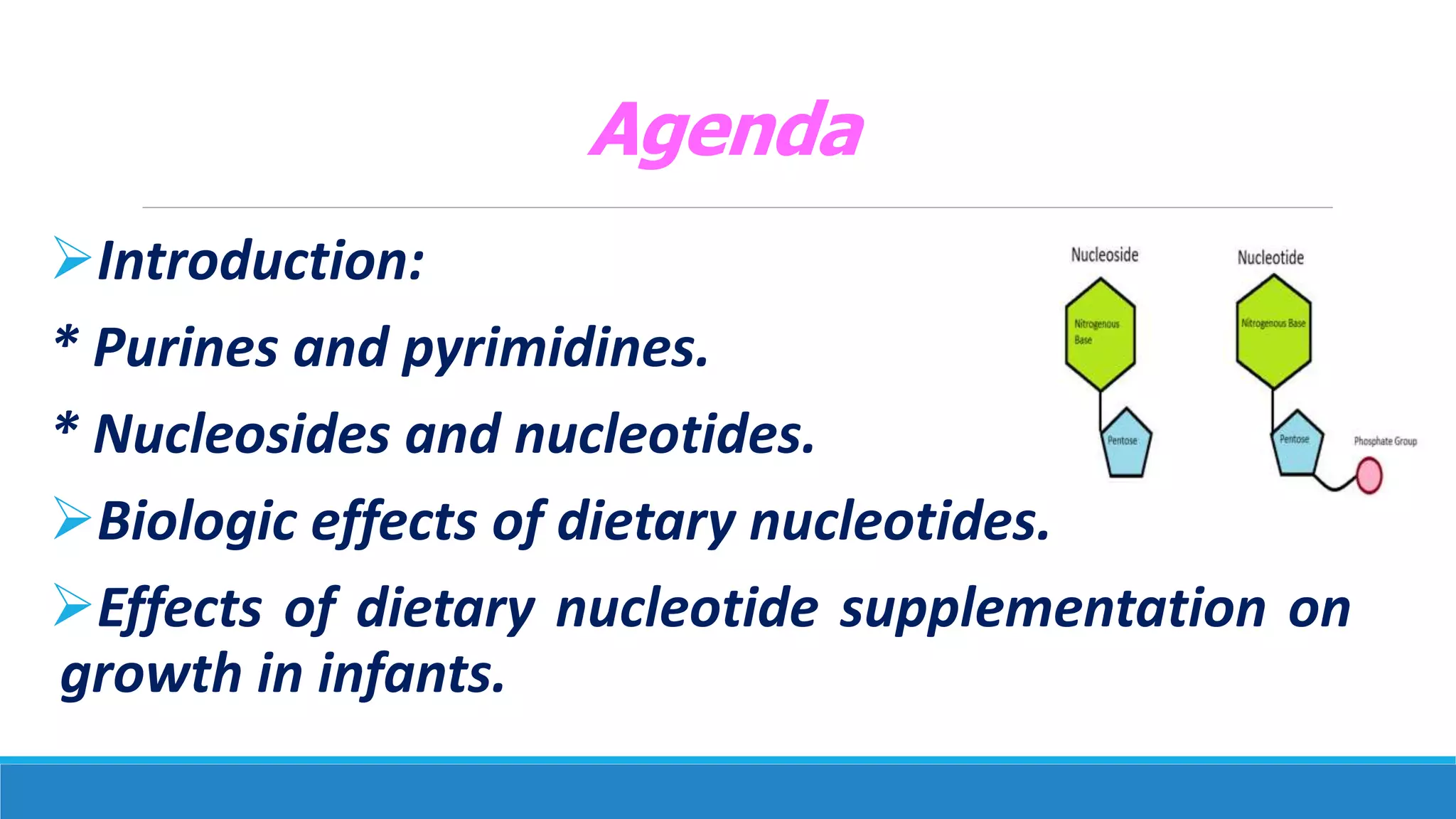 Role of nucleotides in infant formula | PPTX