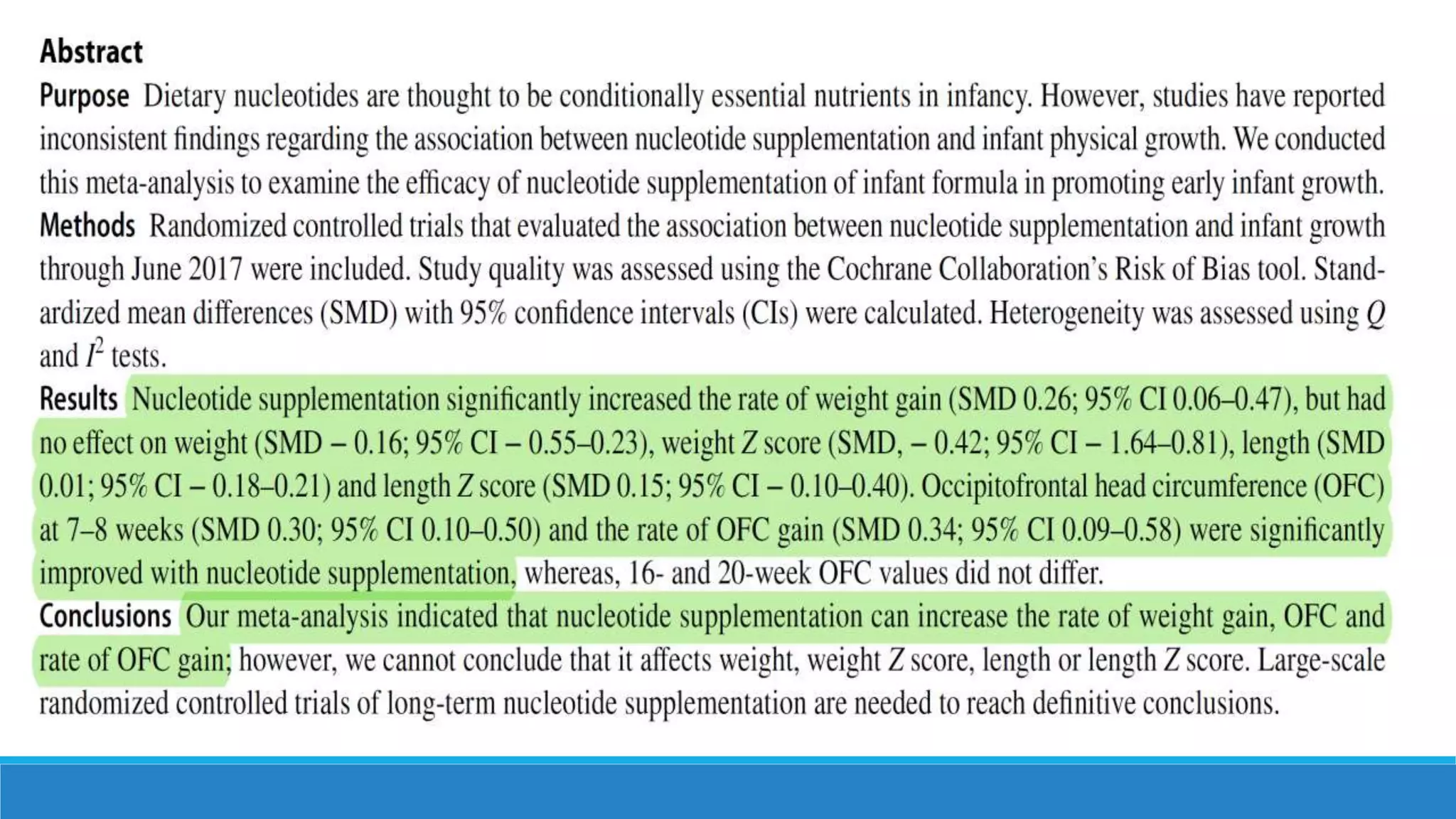 Role of nucleotides in infant formula | PPTX