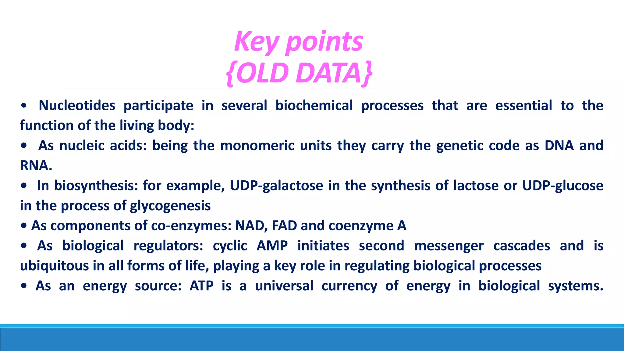 Role of nucleotides in infant formula | PPTX