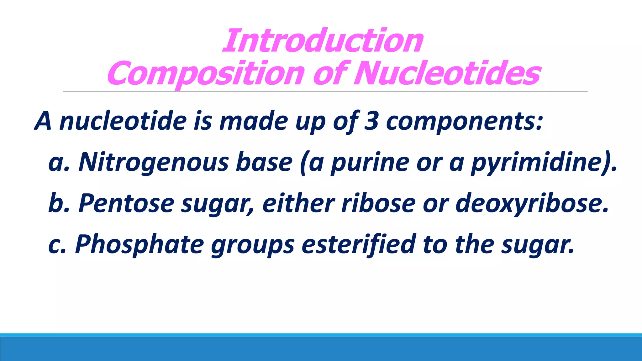 Role of nucleotides in infant formula | PPTX