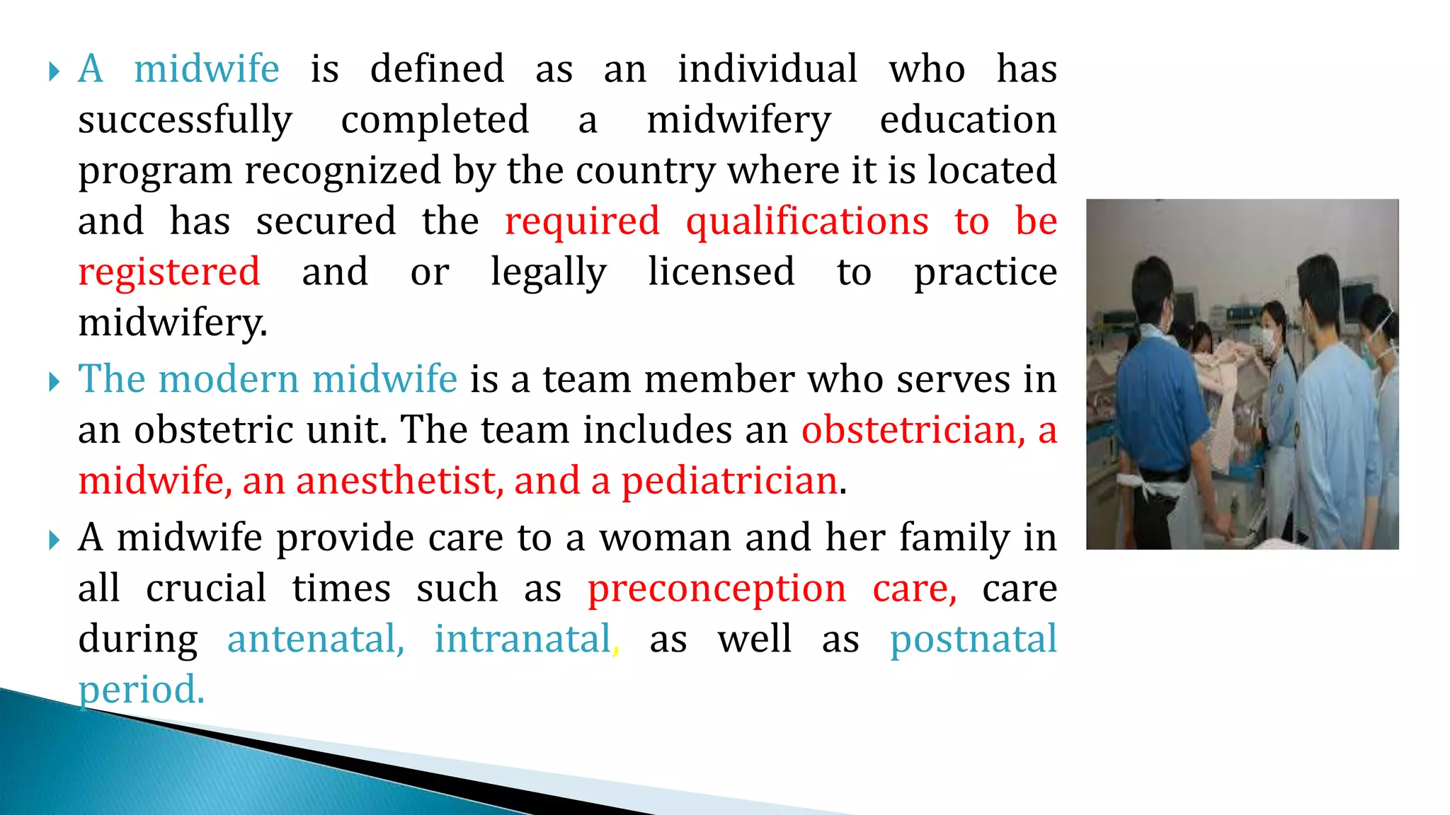 ROLE OF NURSE IN MIDWIFERY | PPTX