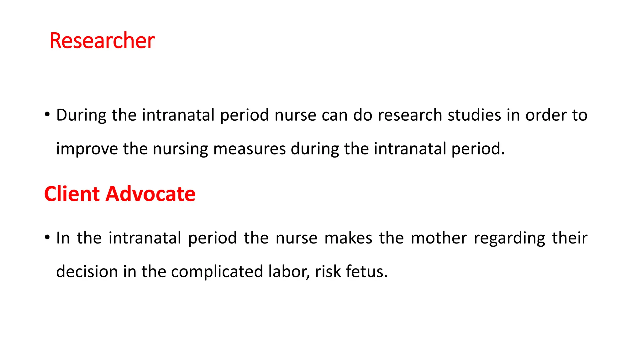 ROLE OF NURSE IN MIDWIFERY AND OBSTETRICAL CARE.pptx