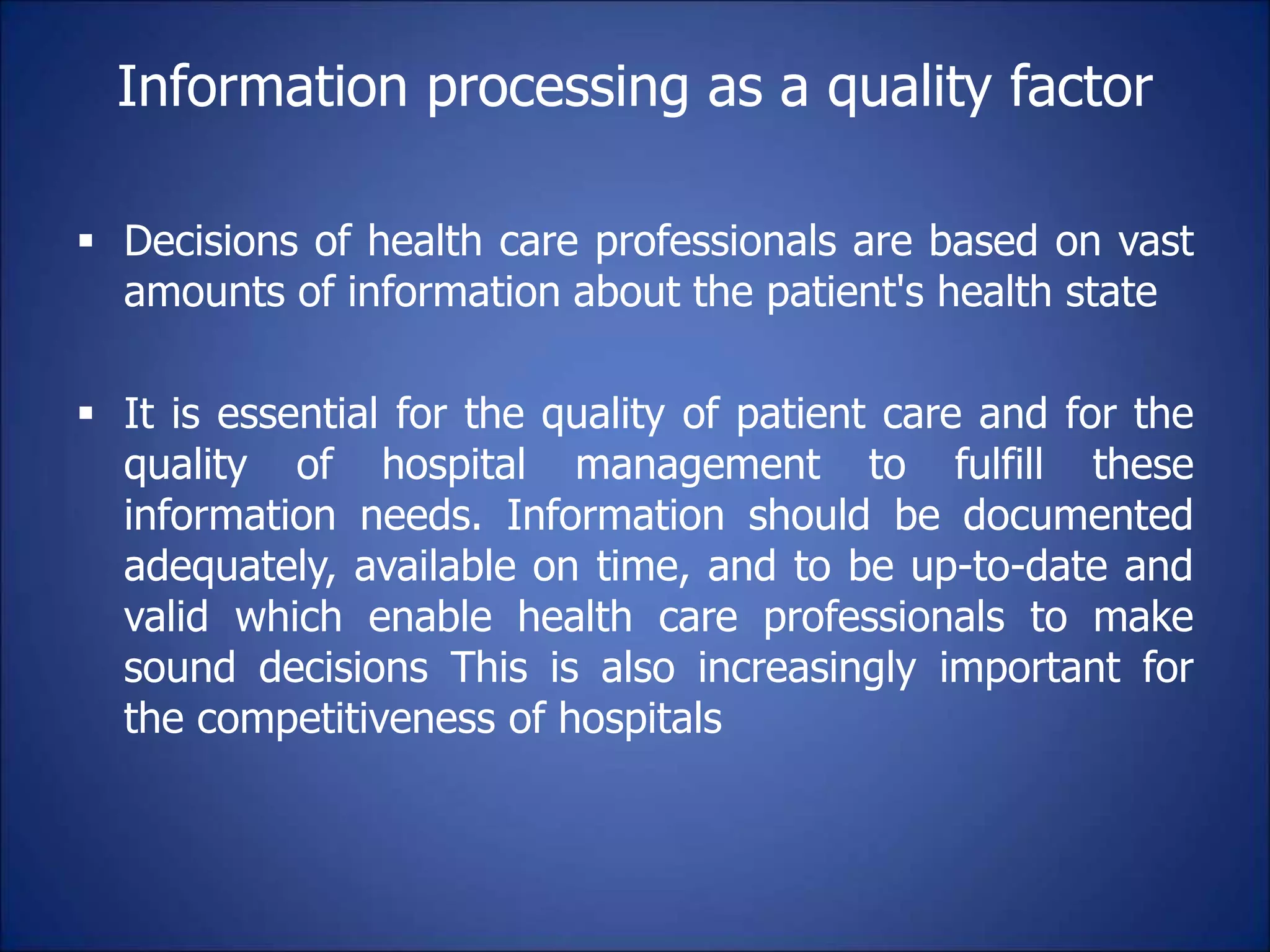 Role of nursing informatics in hospital information system | PPT