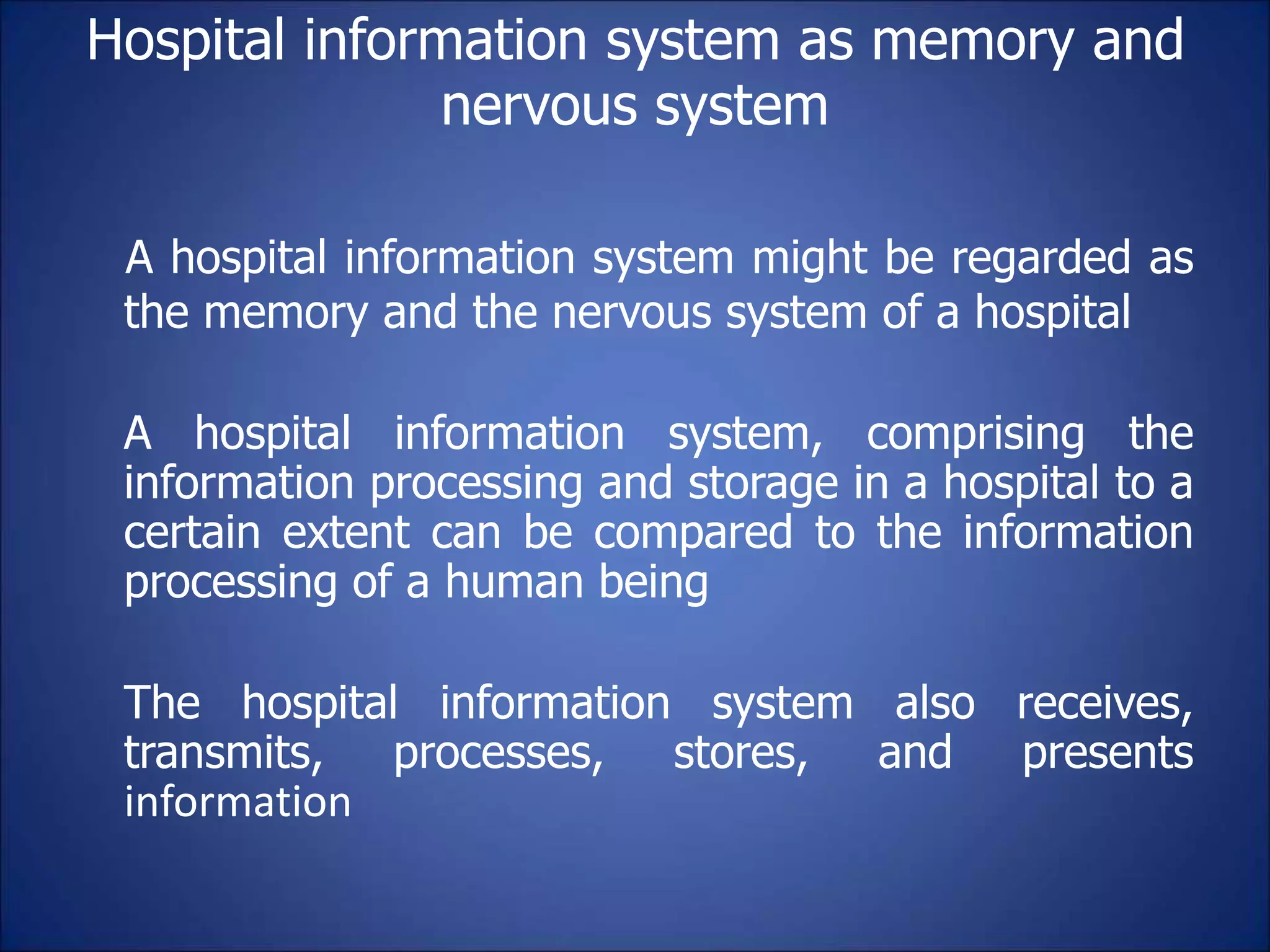 Role of nursing informatics in hospital information system | PPT