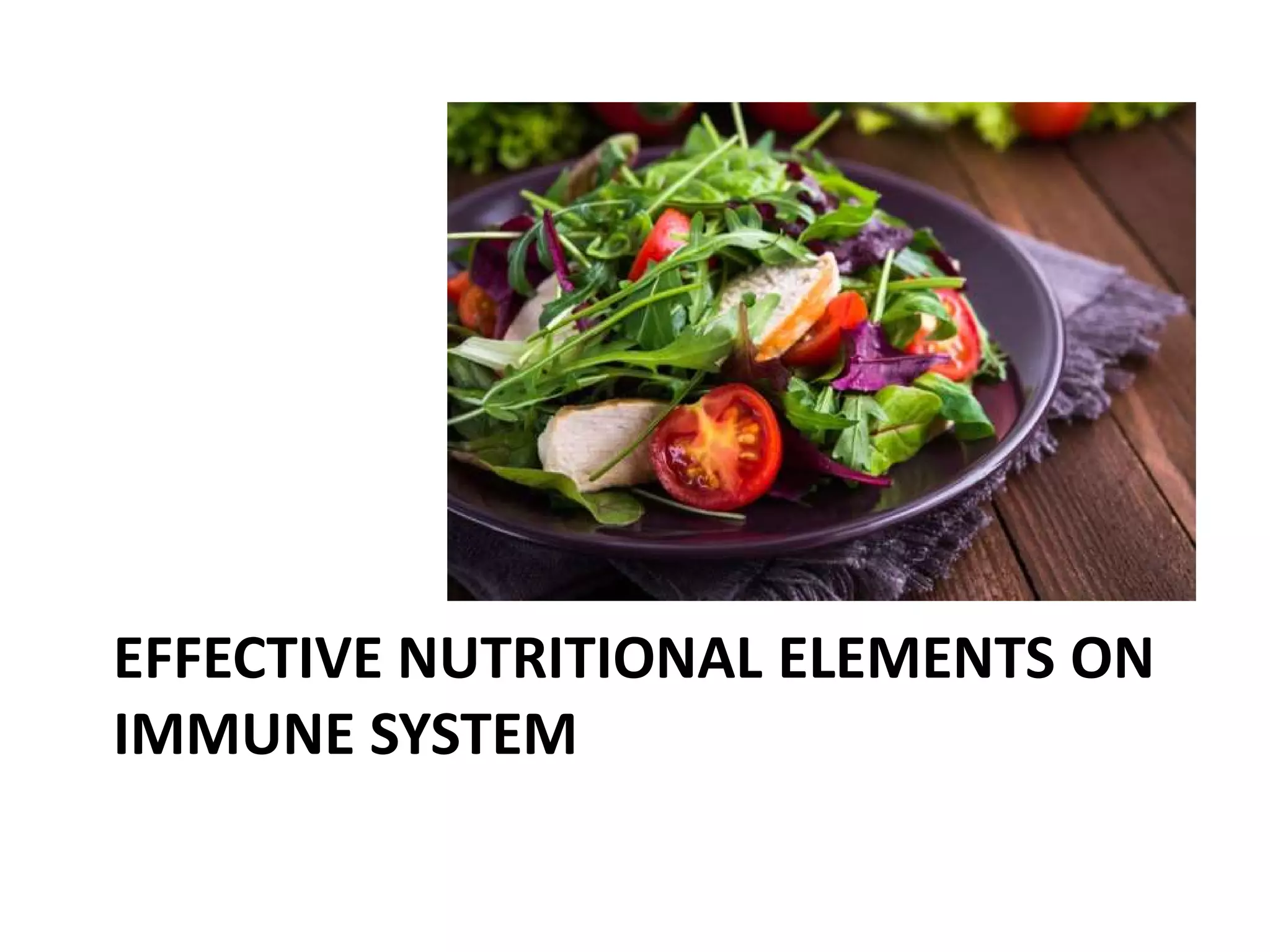 Nutrition in immune system | PDF