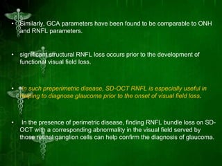 Role of oct in glaucoma | PPT