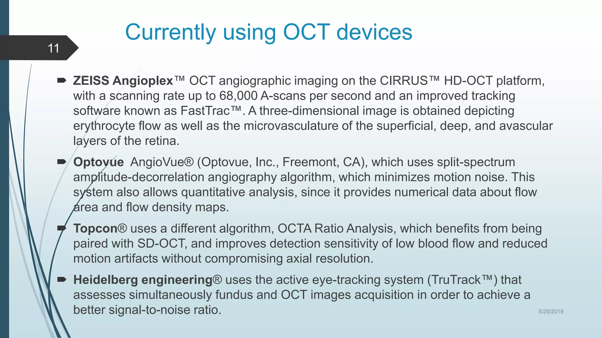 Role of oct in ophthalmology | PPTX