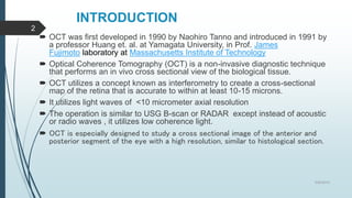 Role of oct in ophthalmology | PPTX