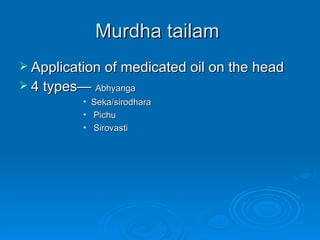 Role Of Oils In Ayurvedic Health Care 8 4 10 | PPT