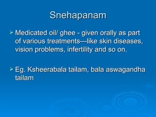 Role Of Oils In Ayurvedic Health Care 8 4 10 | PPT