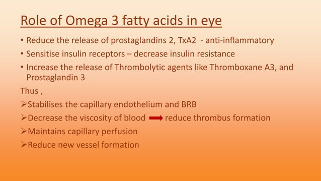 Role of Omega 3 Fatty Acids in Diabetic retinopathy.pptx