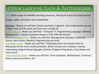 Role of online learning in distance education | PPT
