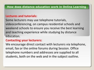 Role of online learning in distance education | PPT