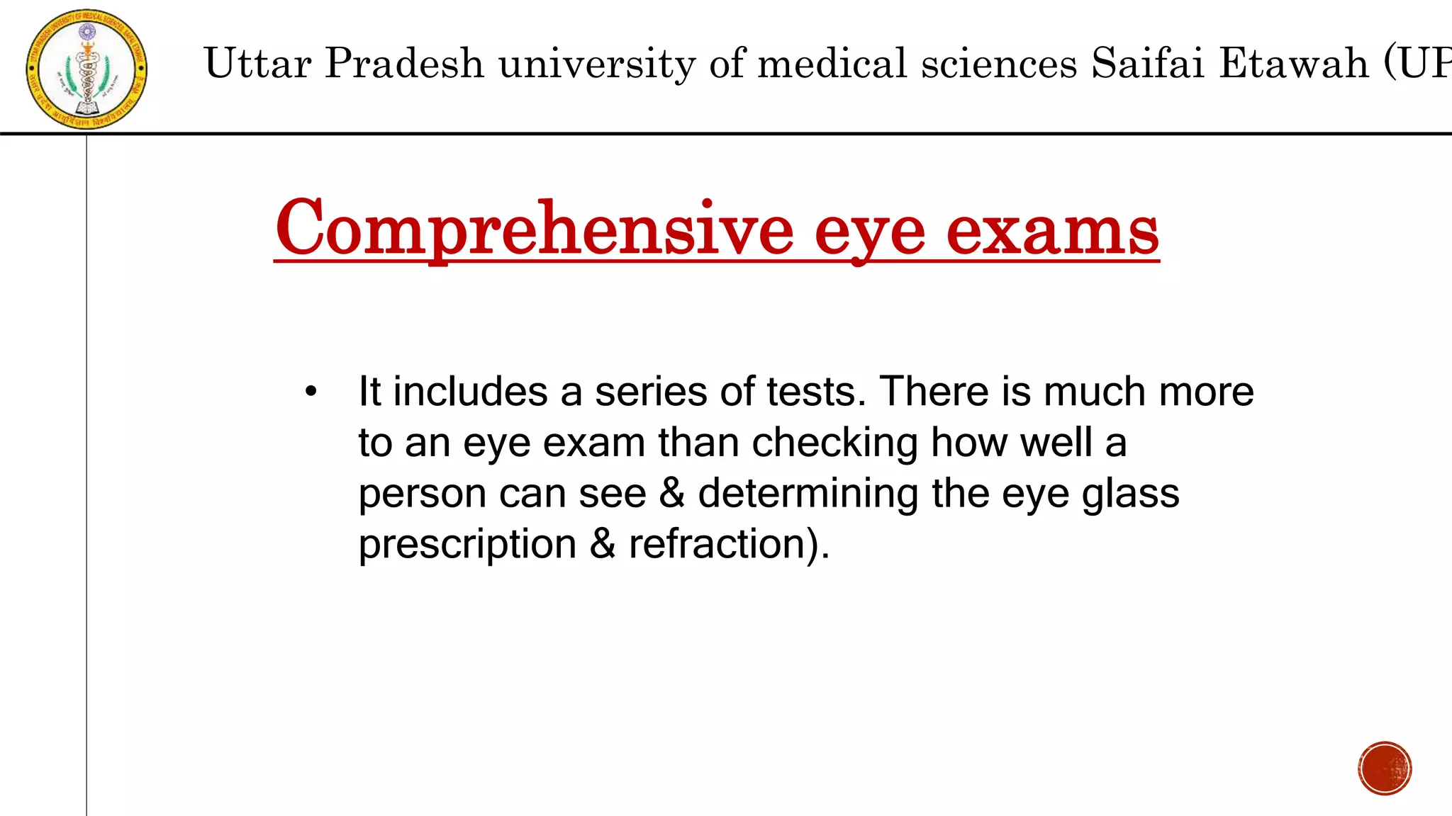 Role of optometrist in public health | PPTX