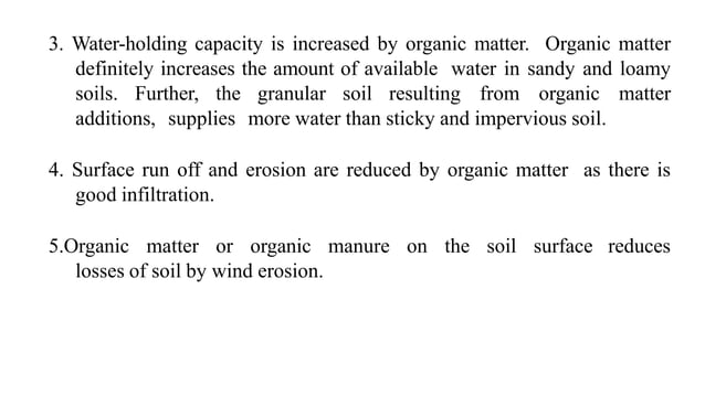 ROLE OF ORGANIC MANURES IN AGRICULTURE.pptx | Agriculture | Industries