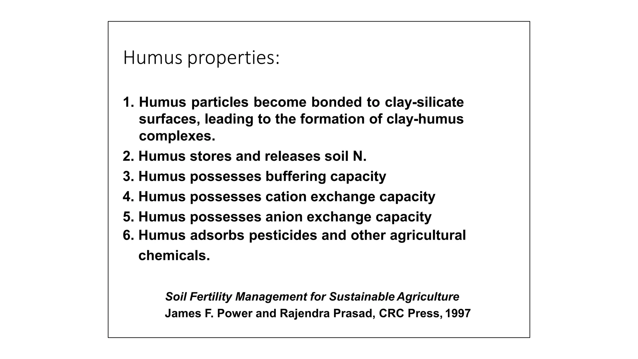 Role of organic matter in maintenance of soil fertility | PPTX