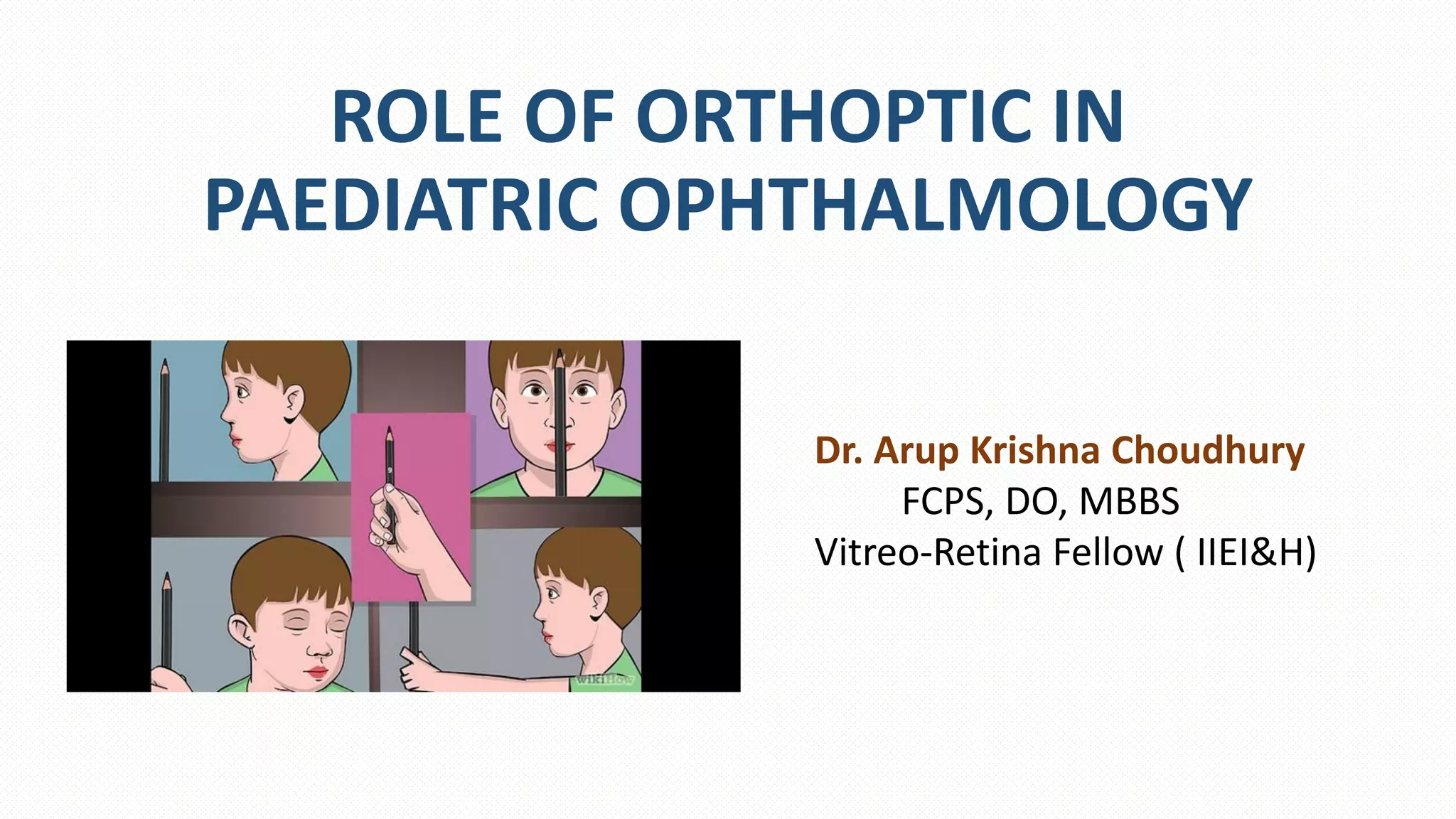 Role of orthoptics | PDF