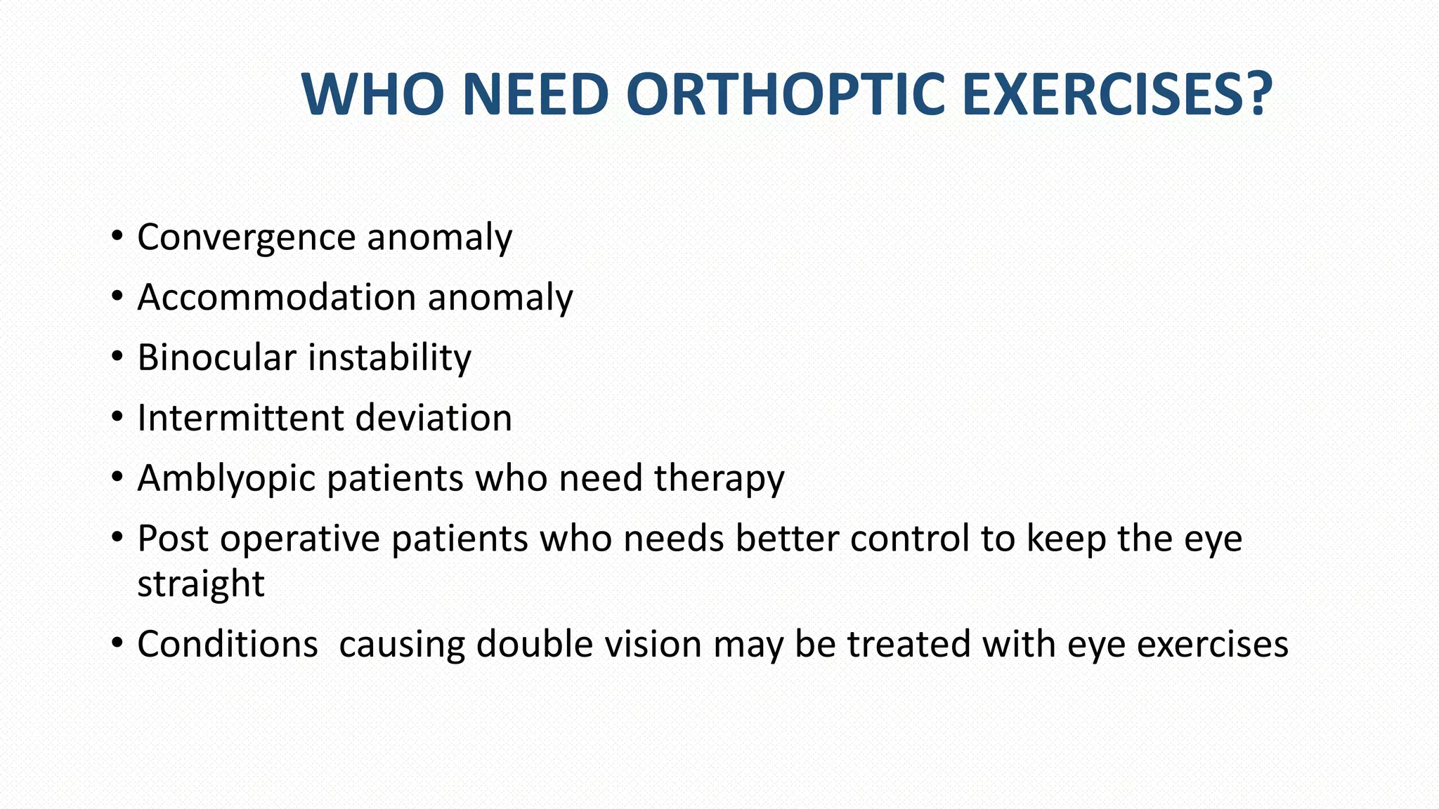 Role of orthoptics | PDF