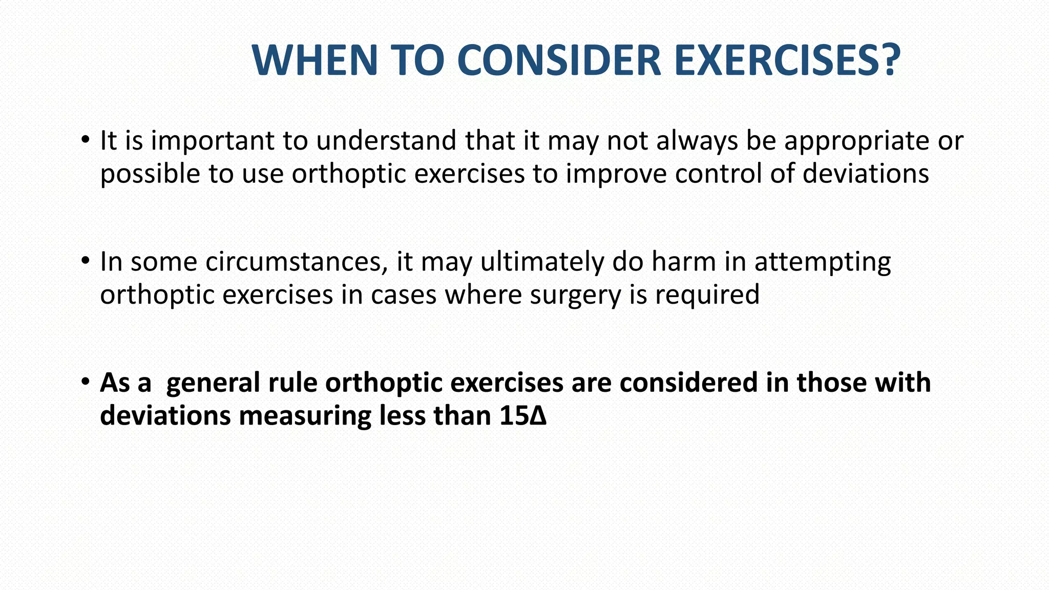 Role of orthoptics | PDF