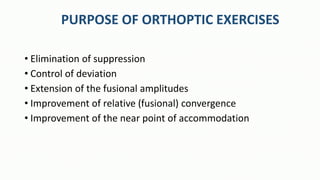 Role of orthoptics | PDF