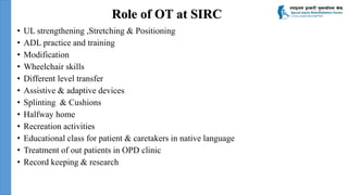 Role of Occupational Therapy (OT) | PPTX