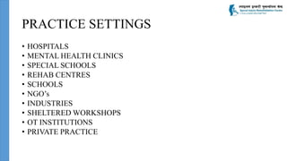 Role of Occupational Therapy (OT) | PPTX