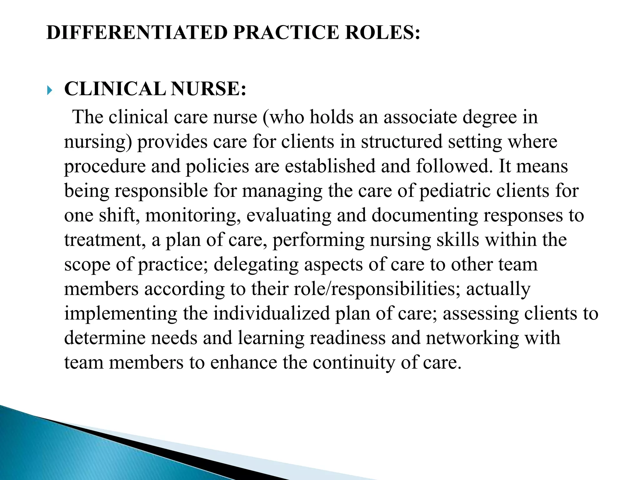 Role of paediatric nurse | PPTX