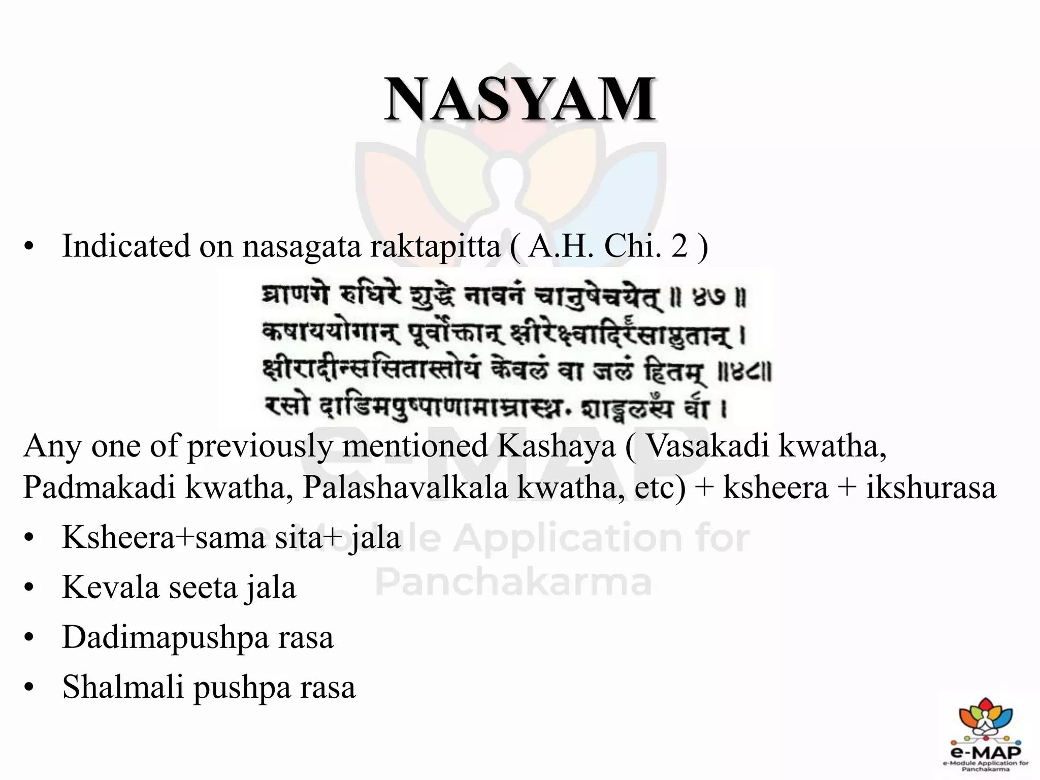 Role of panchakarma in Raktha pitta.pptx