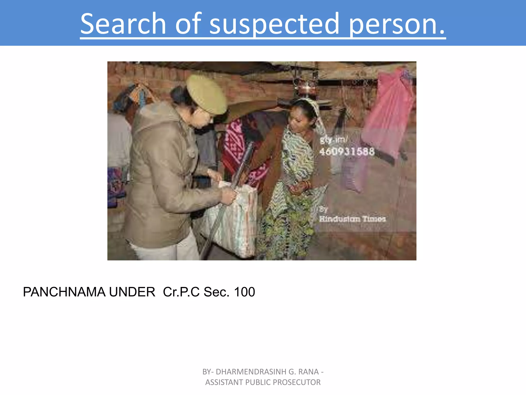 Role of ‘panchnama’ in criminal justice An outline.. | PPTX