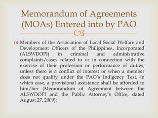 Role of pao in the protection of human rights | PPT