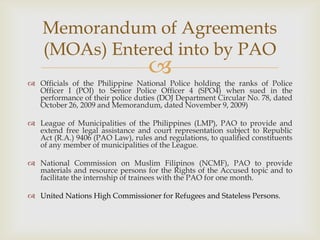 Role of pao in the protection of human rights | PPT