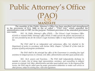 Role of pao in the protection of human rights | PPT