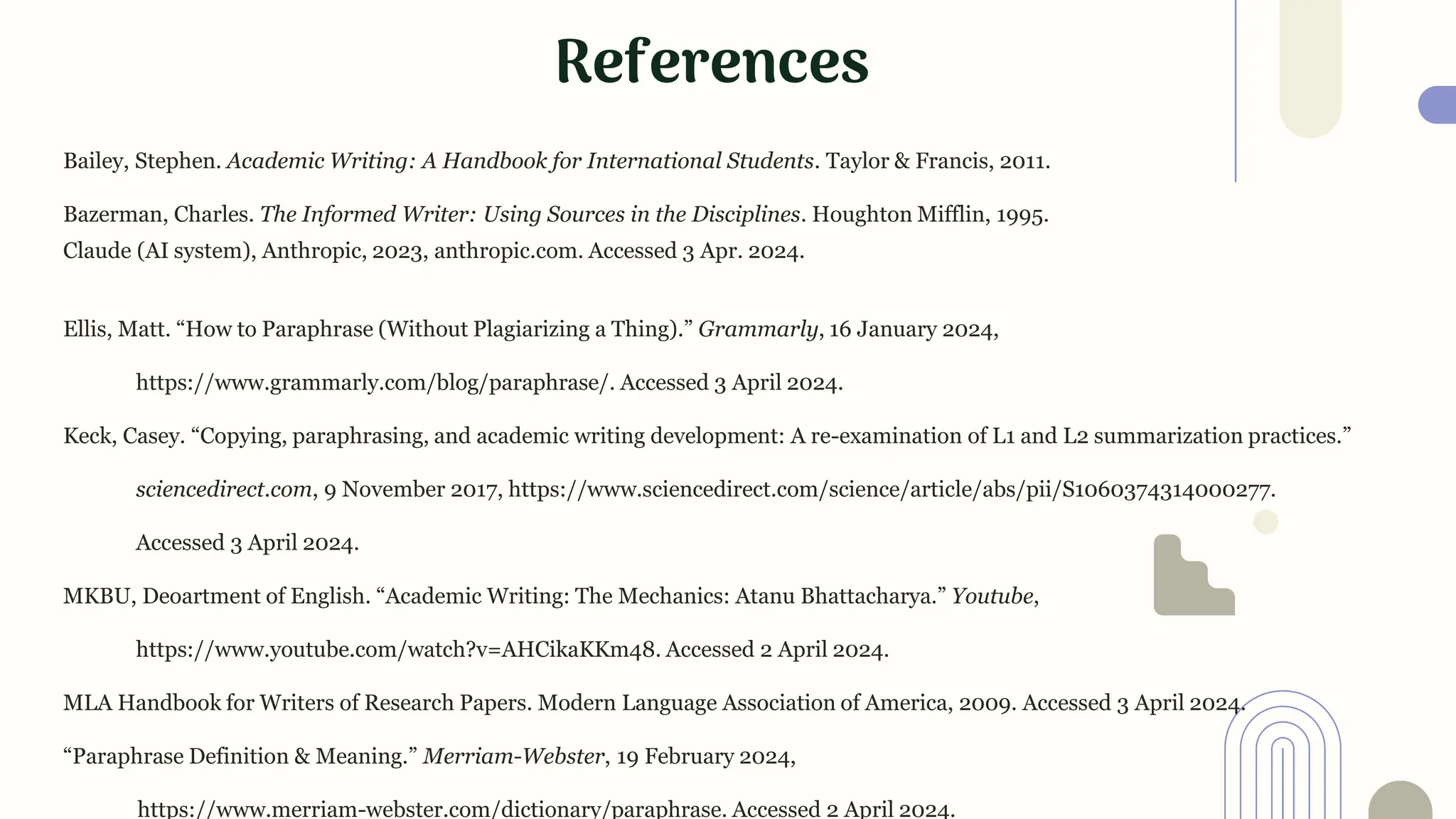 Role of Paraphrasing in Research Writing | PPTX
