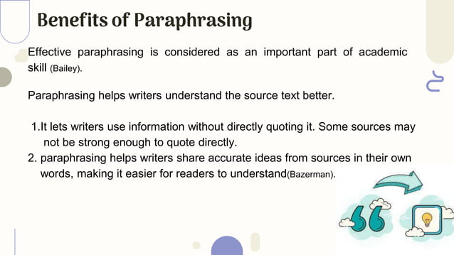 Role of Paraphrasing in Research Writing | PPTX