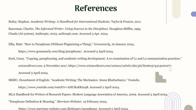 Role of Paraphrasing in Research Writing | PPTX
