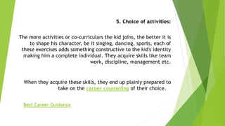 Role of parental influence in making career choices | PPTX