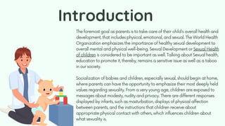 Role Of Parents In Child's Sexual Development | Solh Wellness | PDF