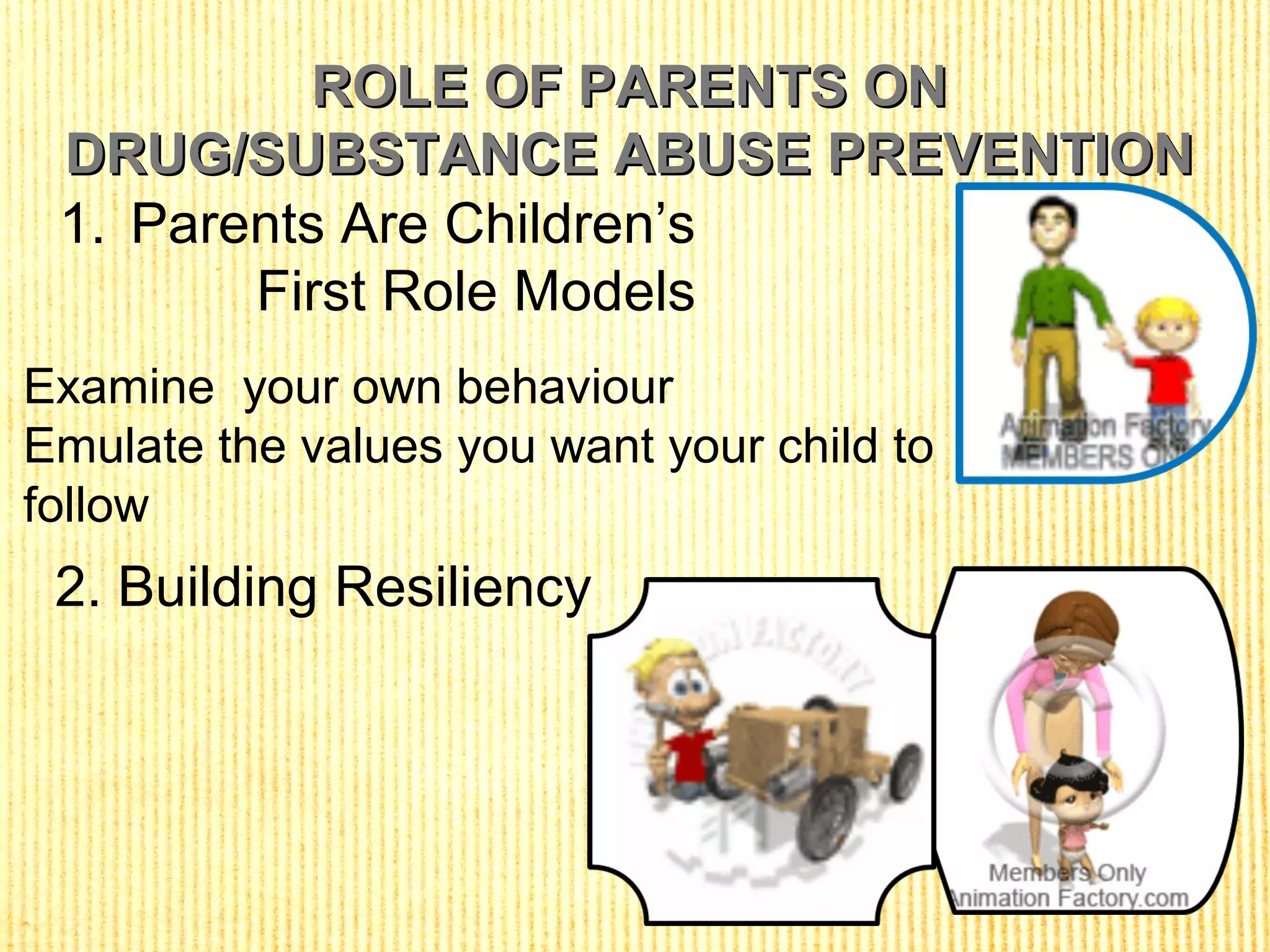 Role of parents in drug prevention | PPT