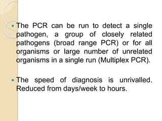 Role of pcr in diagnostics | PPTX