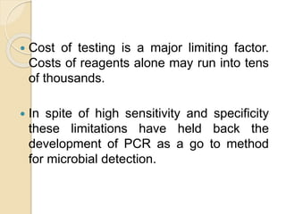 Role of pcr in diagnostics | PPTX